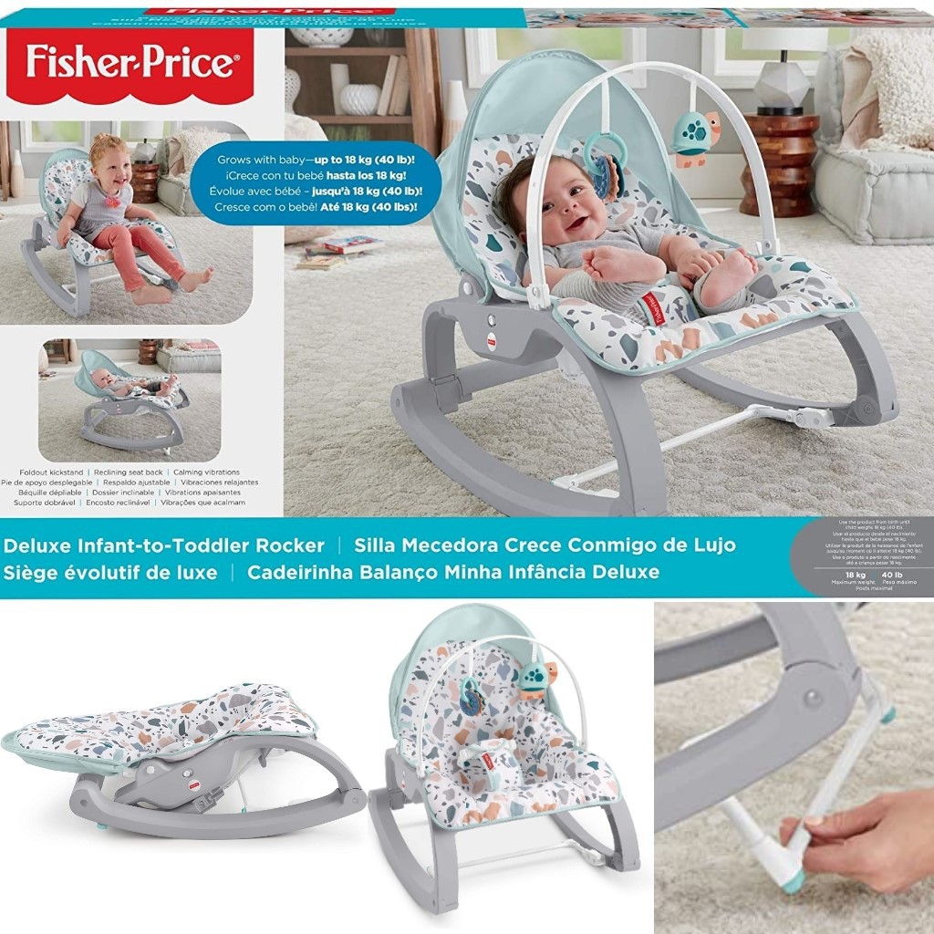 BNIB: Fisher Price Deluxe Infant to Toddler Rocker Pacific Pebble ...