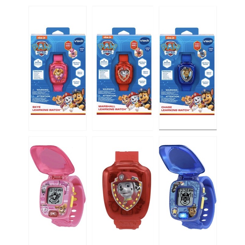 Vtech Paw Patrol Chase, Marshall, Skye Watch | Shopee Singapore