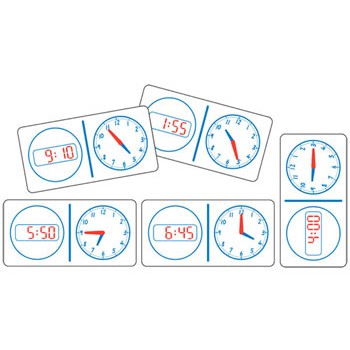 tfc Clock Dominoes Analogue Digital 12hr- Set of 28 pieces - Maths ...