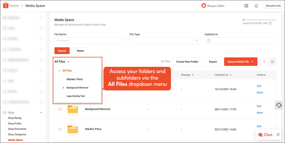 Media Space | Shopee SG Seller Education Hub