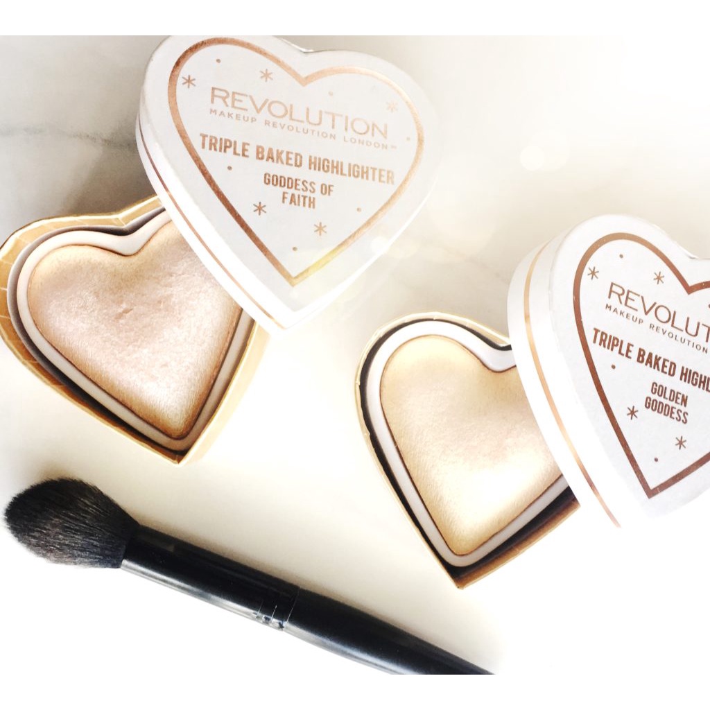 Makeup Revolution Heart Highlighter Swatches | Saubhaya Makeup