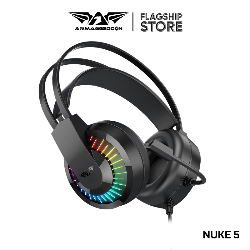 Armaggeddon Nuke 5 Surrond Sound 7.1 Gaming Headphone | 40mm Large ...