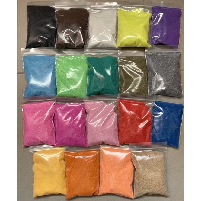 SG Instocks 100g & 200g Coloured sands / craft sand / terrarium decor ...