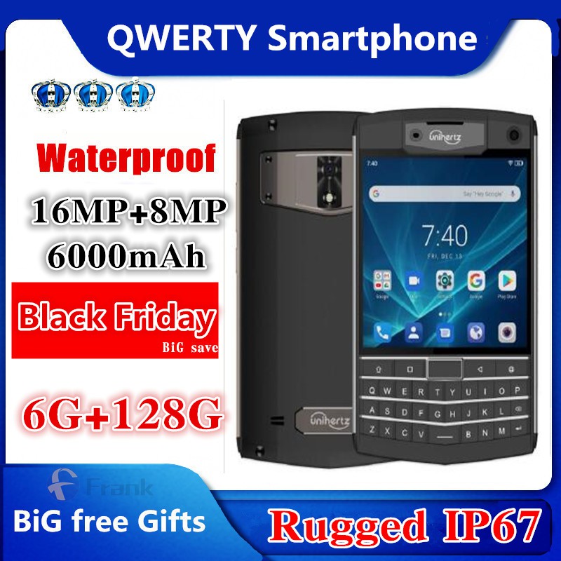 Unihertz Titan outdorr QWERTY cellphone IP67 Waterpoof 6000 mAh Android 9.0 Pie NFC 6GB 128GB ...