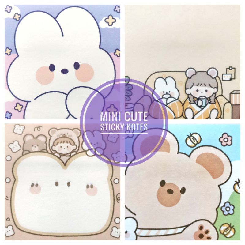 Mini Post-Its Sticky Notes | Cute Cartoon Animal Themed | Shopee Singapore