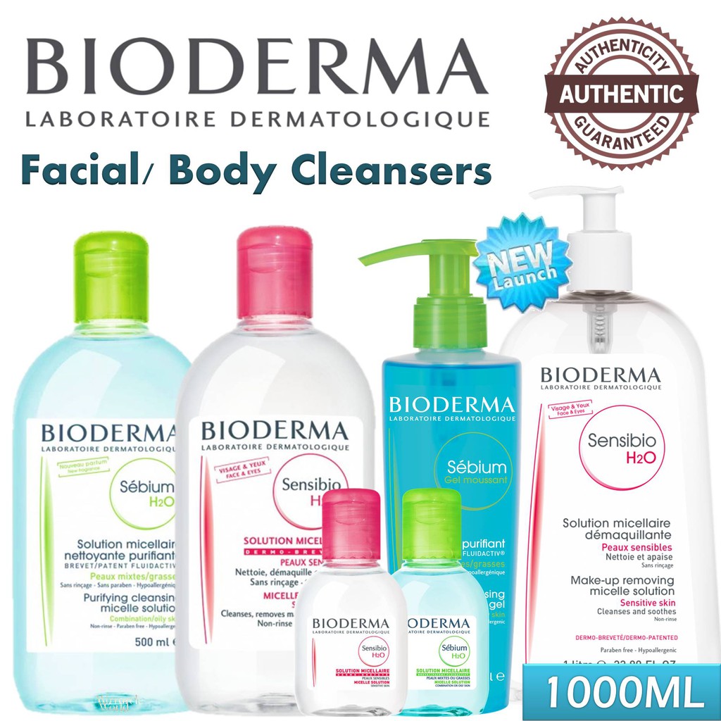 Bioderma Sensibio/Sebium/Hydrabio Facial Cleanser | Makeup remover ...