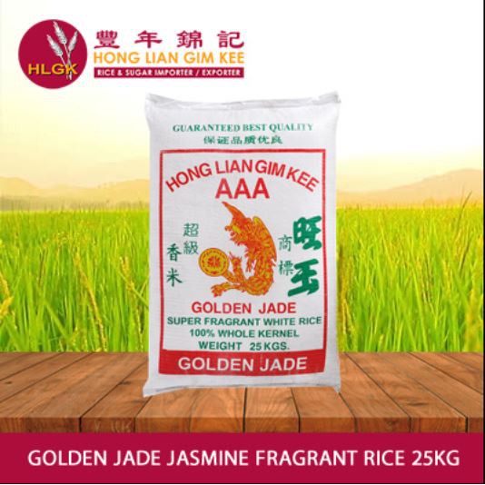 Golden Jade Jasmine Fragrant Rice 25Kg | Shopee Singapore