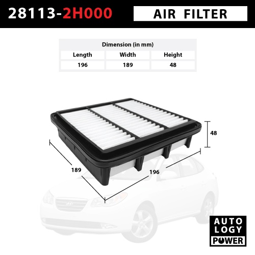 Engine Air Filter 28113-2H000 | Hyundai Avante/ Elantra 06 (-2011), i30 ...