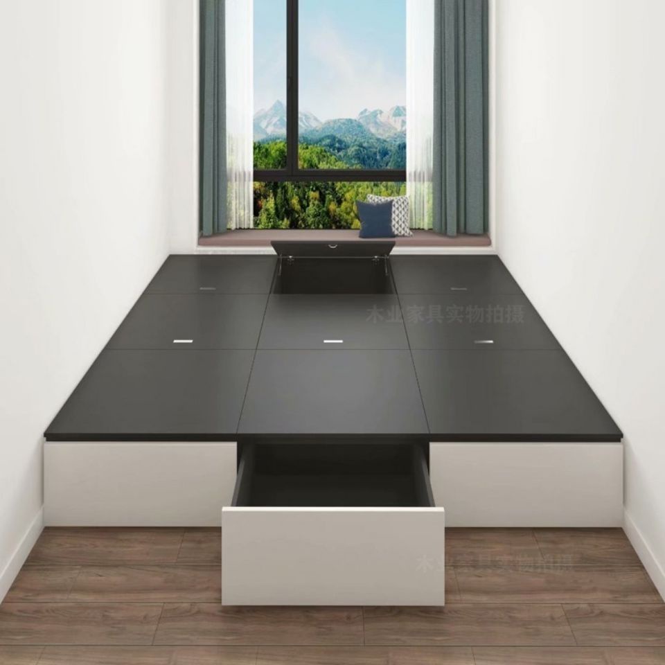 Tatami High Box Storage Bed Multi-Functional Small Apartment with ...