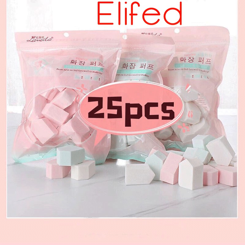 25 pieces/set of powder puff/sponge powder puff wet and dry make-up ...