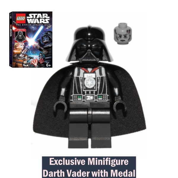 Lego Exclusive Minifigure Darth Vader with Medal Star Wars The Empire ...