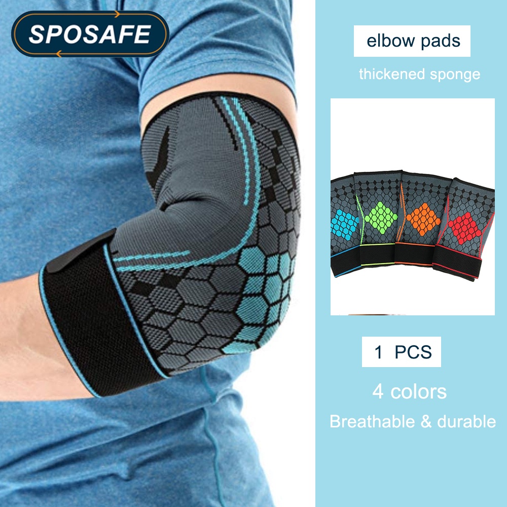 SPOSAFE elbow support sleeve elbow guard for endonitis, Tennis Elbow ...