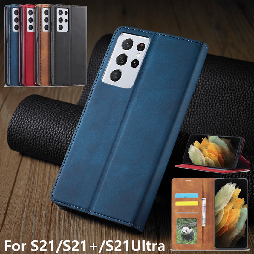 Samsung Galaxy S21 Plus S21 Ultra S21+ S21Ultra 5G Flip Leather Phone ...