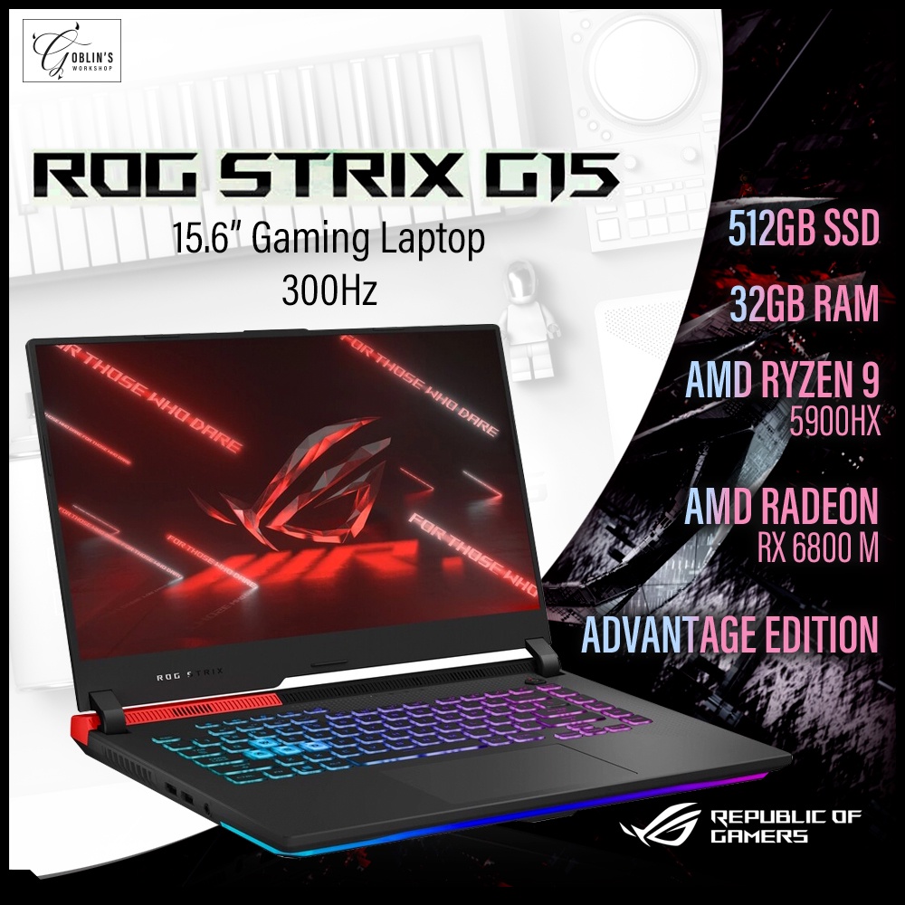 [Cheapest RTX 3060] ASUS ROG Strix G15 G513IM RTX 3060 6GB Gaming ...