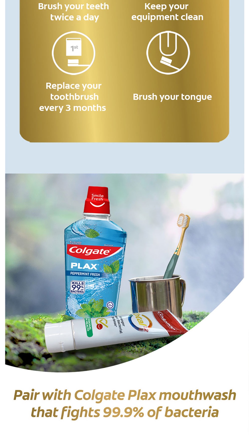 Colgate Total Pro Breath Health Antibacterial Toothpaste 150g | Shopee ...