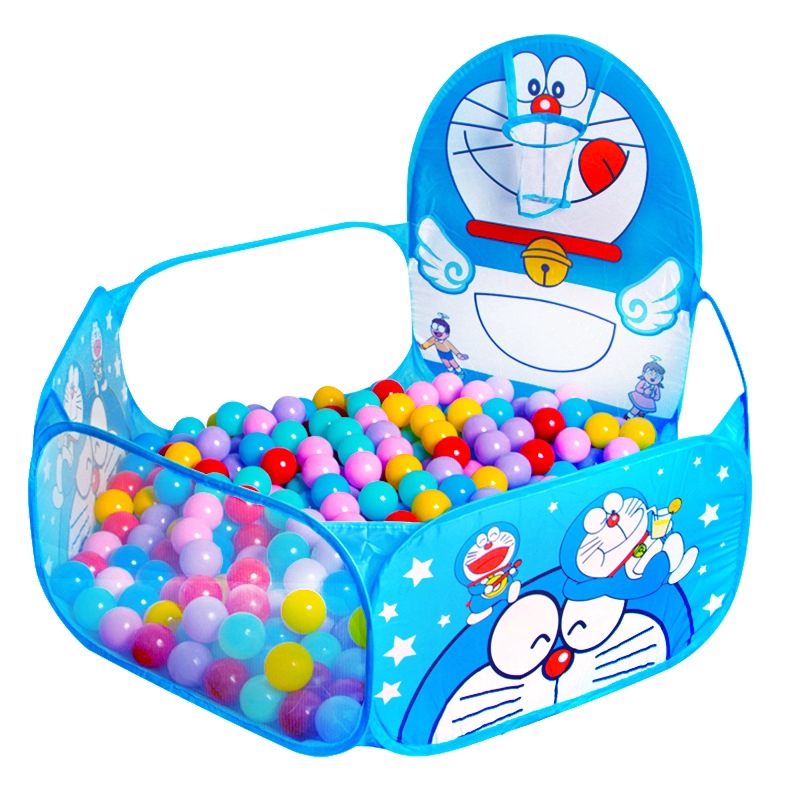 Children Ocean Ball Pool Kids Play Tent Doraemon can cast basketball ...