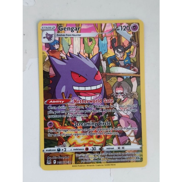 Pokemon Gengar Trainer Gallery Lost Origin Card Shopee Singapore