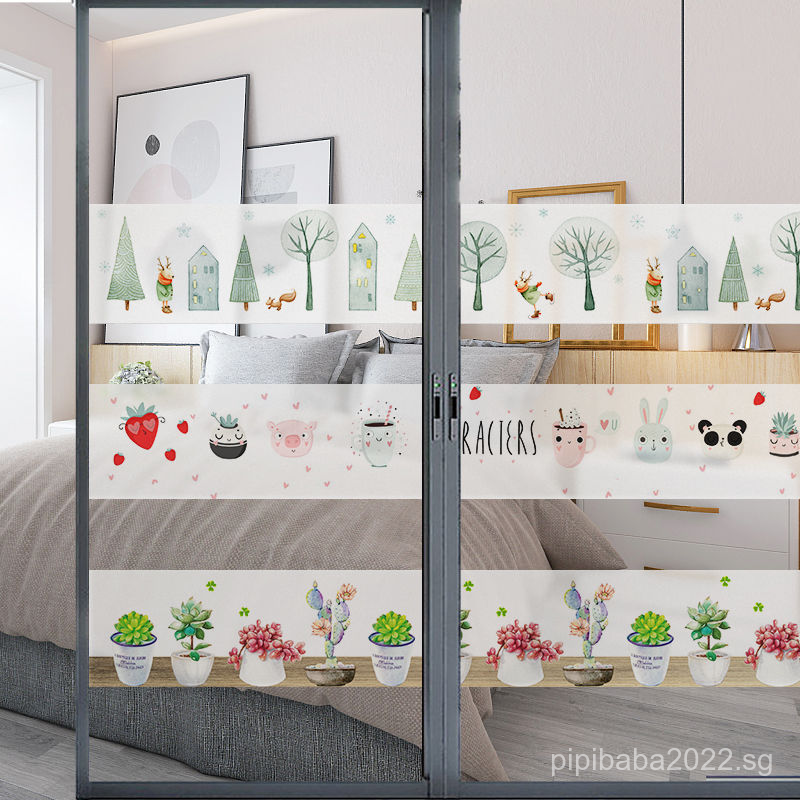 fragile sticker Glass door sticker creative waist line bumper strip ...