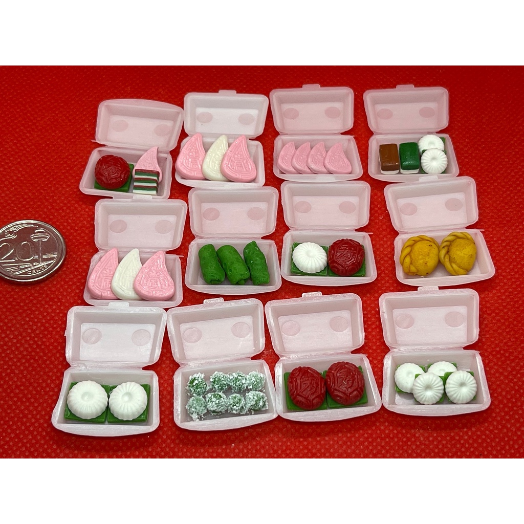 Handmade Miniature Singapore Traditional Nonya Kueh Mix on Replicate ...