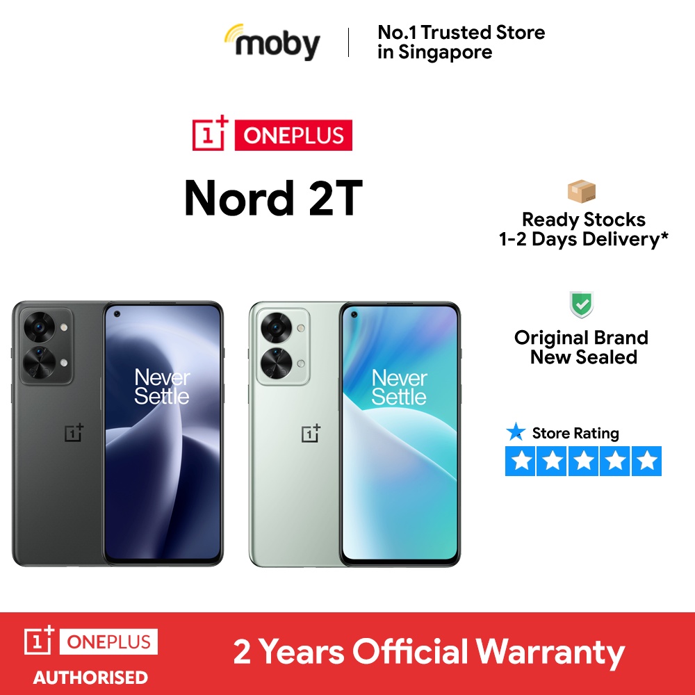Oneplus Nord 2t 5g 128gb 256gb 2 Years Official Warranty Shopee