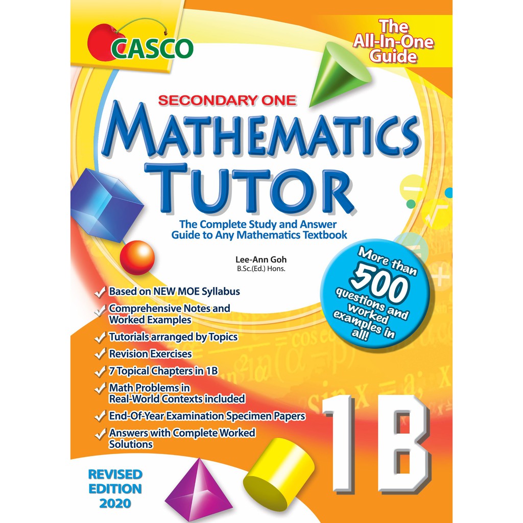 Secondary Mathematics Tutor 1B - Revised Edition 2020 | Shopee Singapore