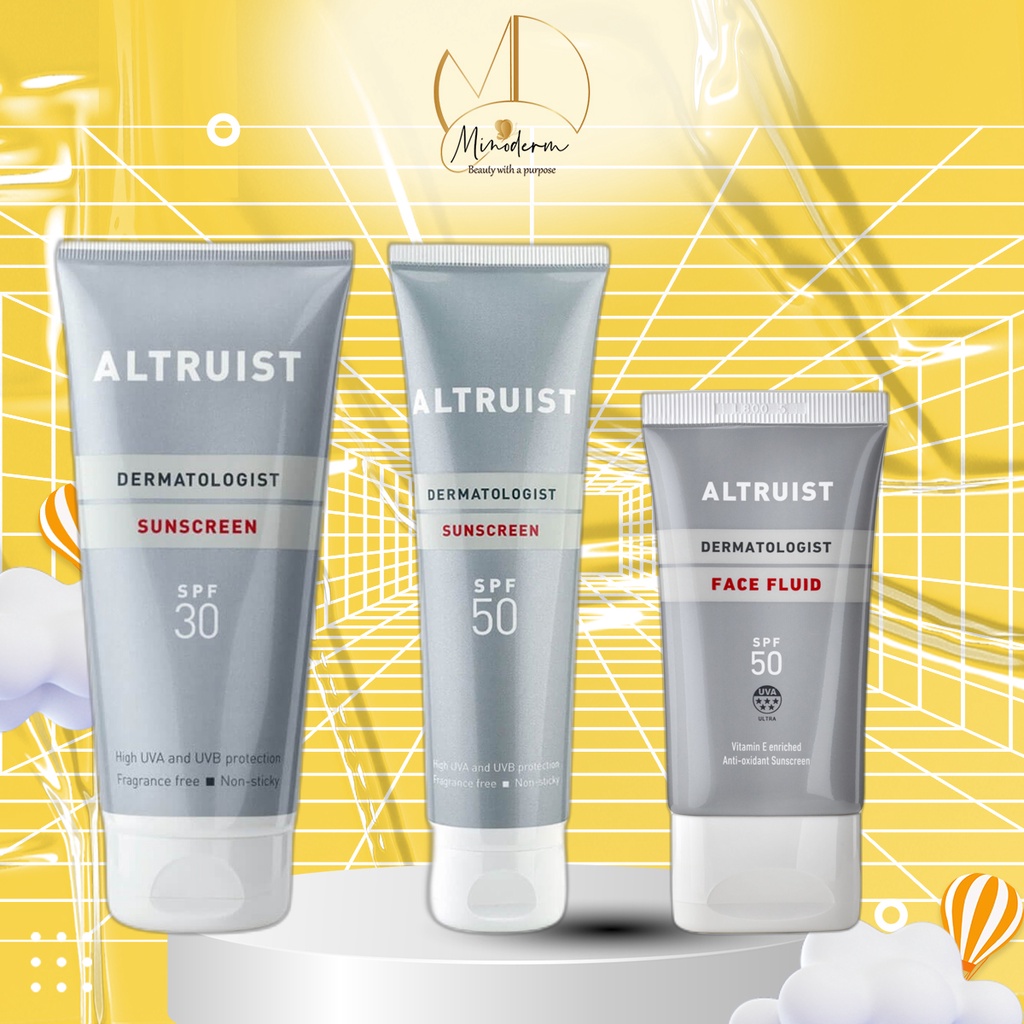 Altruist Dermatologist Face Fluid Sunscreen Spf 30 Spf 50 New Models