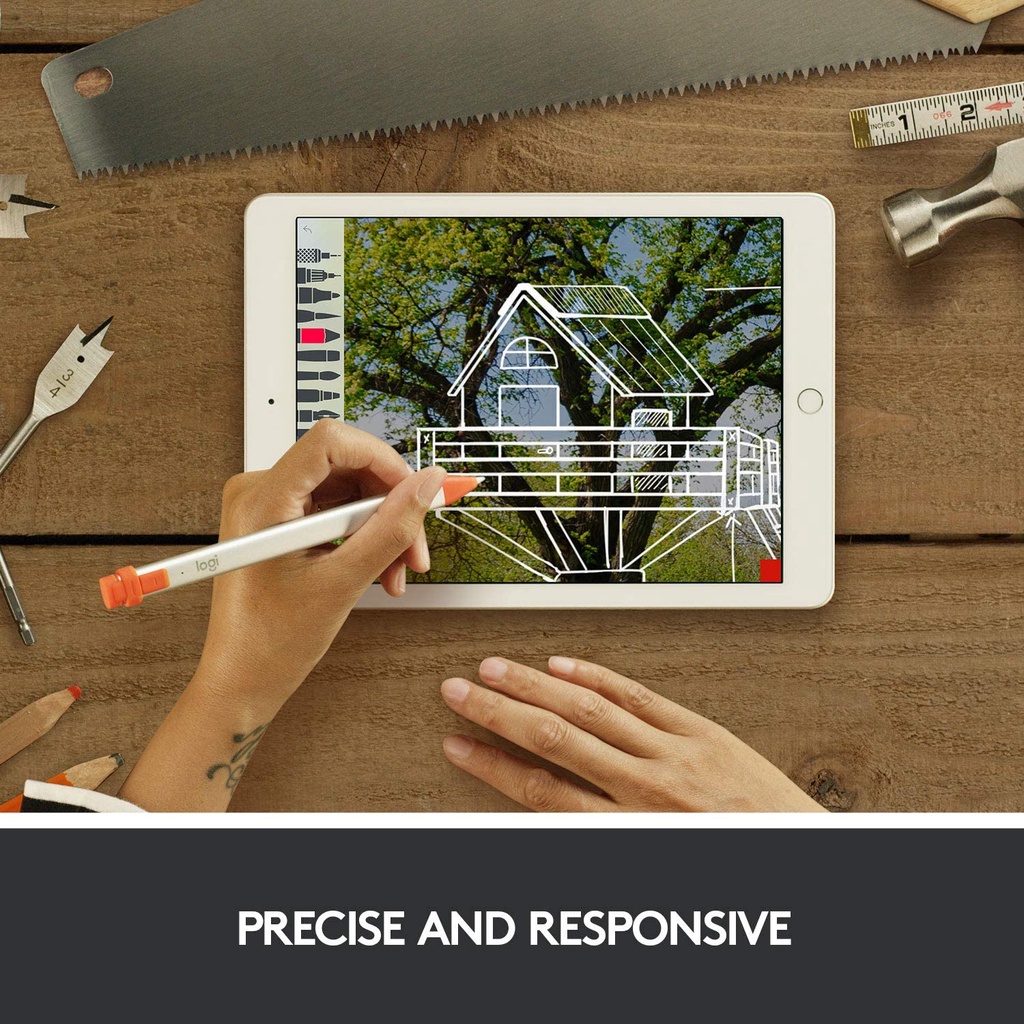 Logitech Crayon Pixel-Precise Digital Pencil For iPd (iOS 13 and beyond ...
