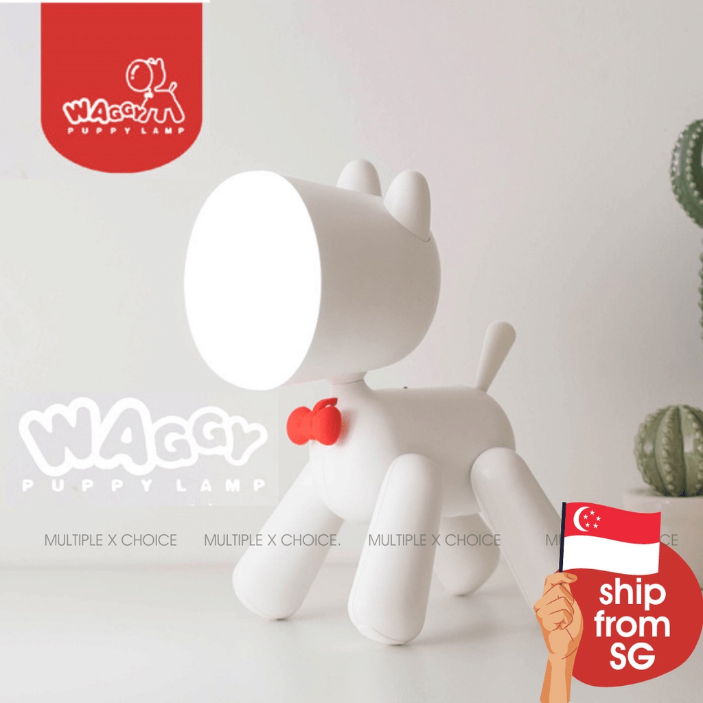 Waggy Puppy Dog Table Lamp (Rechargable) | Shopee Singapore