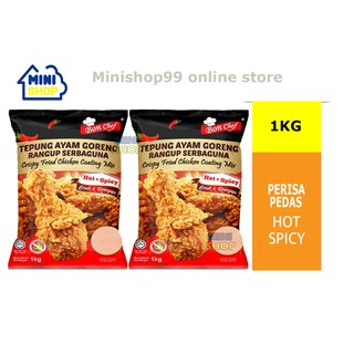 BON CHEF TEPUNG AYAM GORENG PEDAS HOT SPICY CRISPY FRIED CHICKEN POWDER ...
