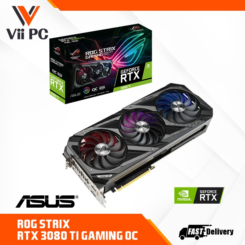 ASUS GeForce ROG Strix RTX 3080 Ti/3080Ti GAMING OC 12G 12GB Graphics ...