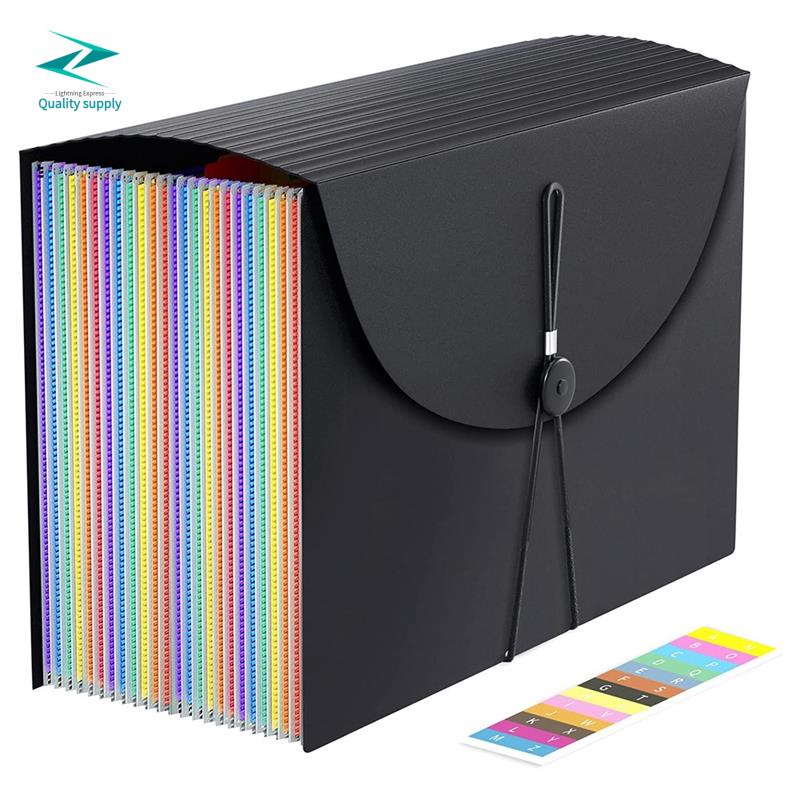 Accordian File Organizer Expandable File Folder Portable Accordian Folder Letter Size For Paper