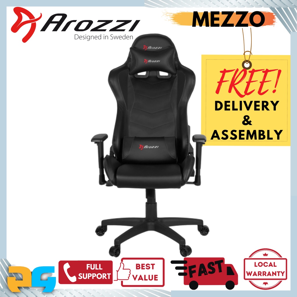 Arozzi Primo Woven Fabric Gaming Chair Ergonomic Chair Built In ...