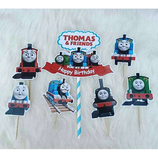 Thomas & his friend topper birthday topper happy birthday topper ...