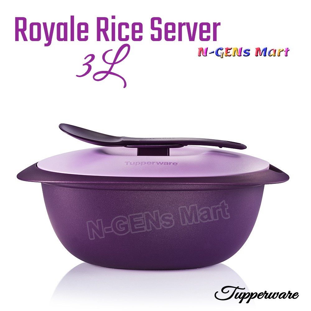 Tupperware Purple Royale Rice Server 3L (Limited Edition) | Shopee ...
