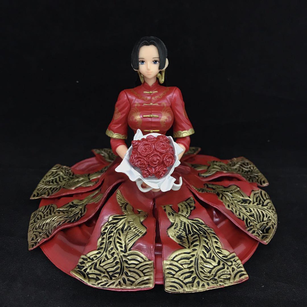One Piece Snake Princess Boa Hancock Kimono Wedding Anime Figure Model ...