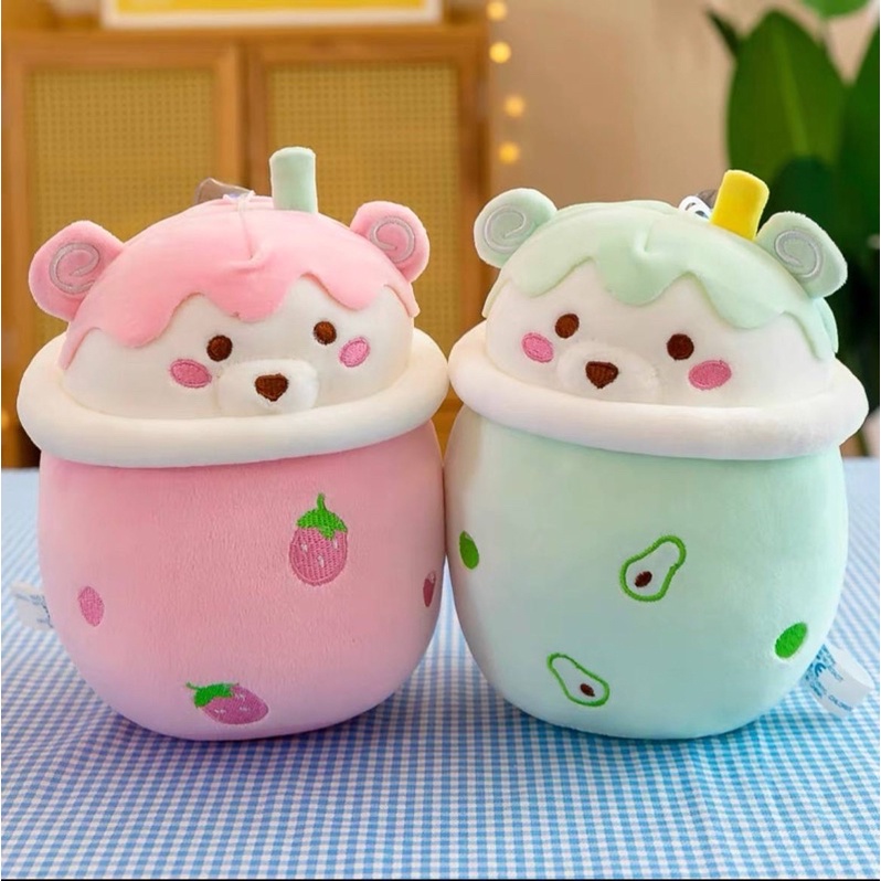 Hedgehog Bubble Tea Milk Tea Plushie Cute Claw Machine Soft Toy ...
