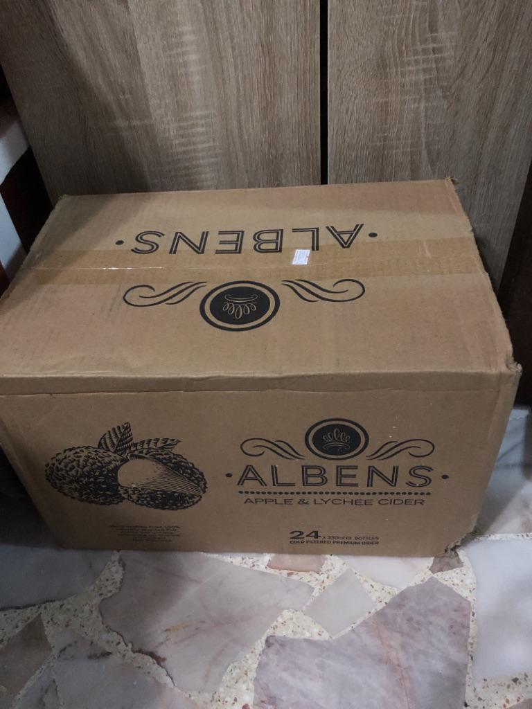 Albens Cider Apple & Lychee Cider 24 x 330ml [Cider] | Shopee Singapore