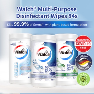 Walch® Multi-Purpose Disinfectant Wet Wipes 84pcs x 6 Rolls | Shopee ...