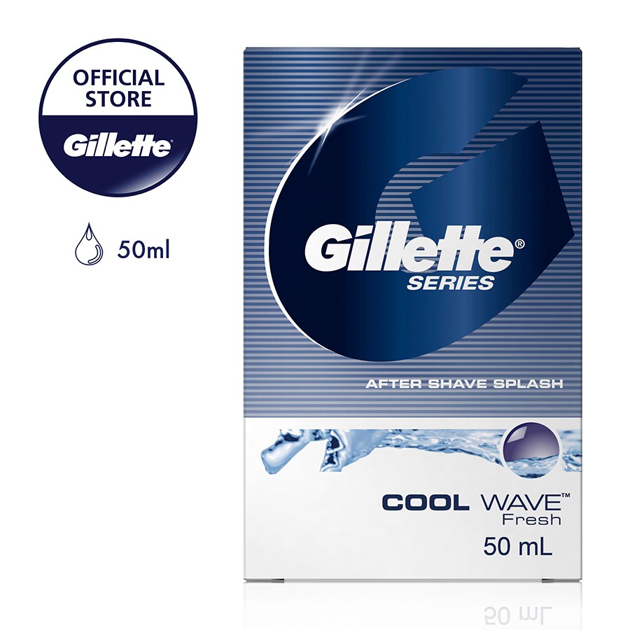 Gillette Series After Shave Splash Cool Wave Fresh, 50ml | Shopee Singapore