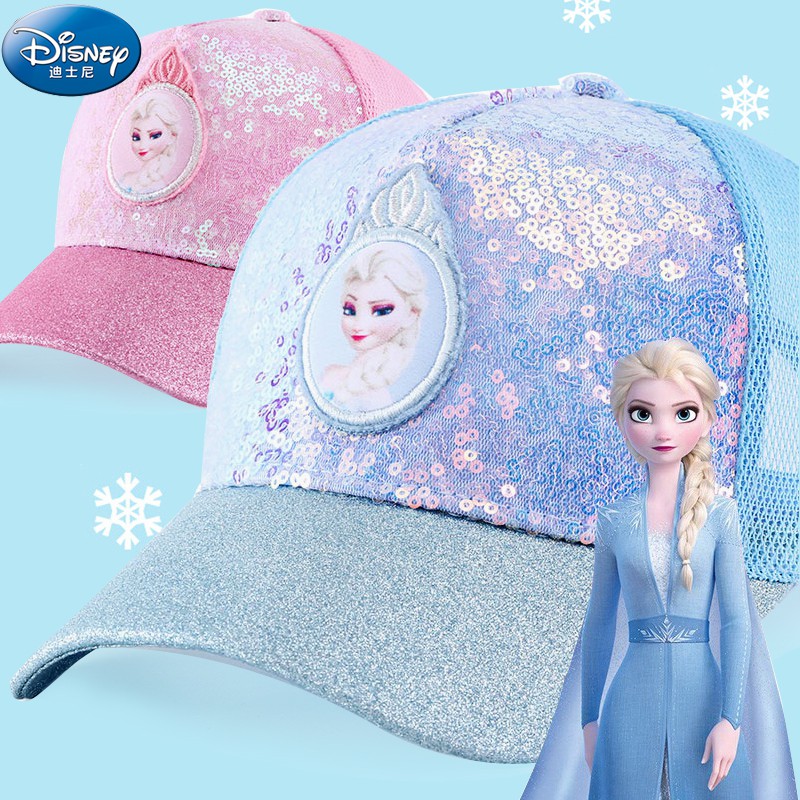 Disney Girls Fashion Summer Caps Children Kids Frozen Hats Elsa Cap ...