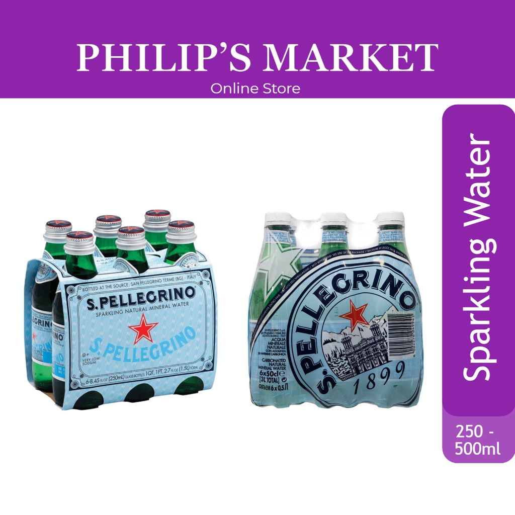 San Pellegrino Sparkling Natural Mineral Water (pack of 6) | Shopee Singapore
