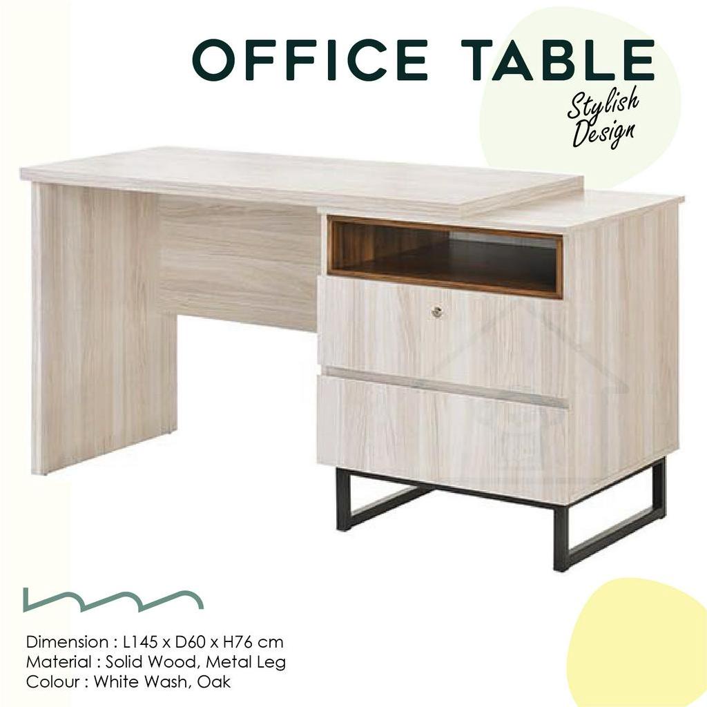 OFFICE TABLE WITH METAL LEG / STYLISH DESIGN/WRITING TABLE/WRITING DESK ...