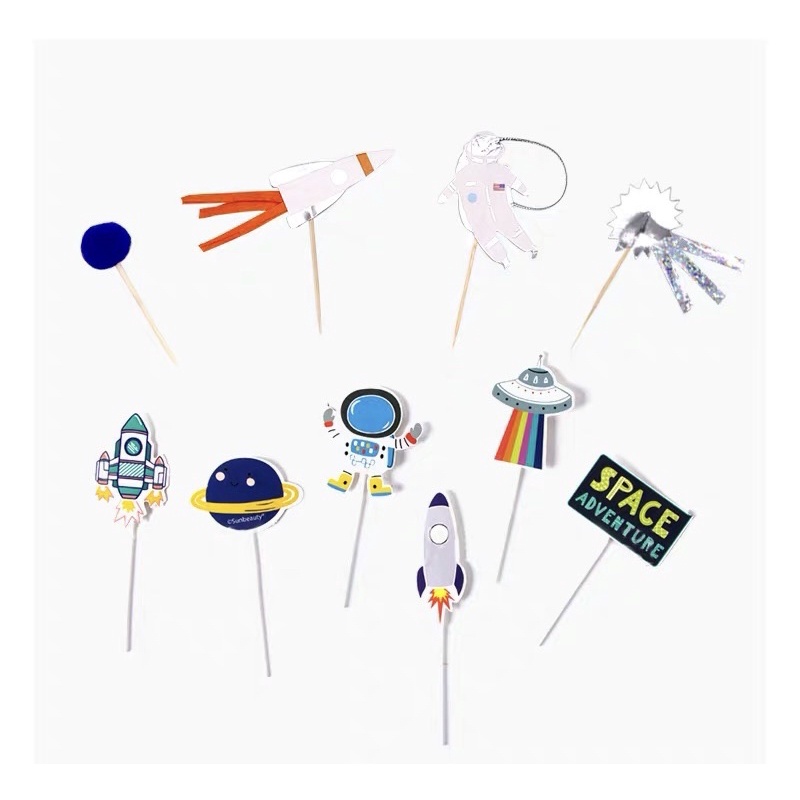 Spaceship theme cake topper (Ready stock) | Shopee Singapore