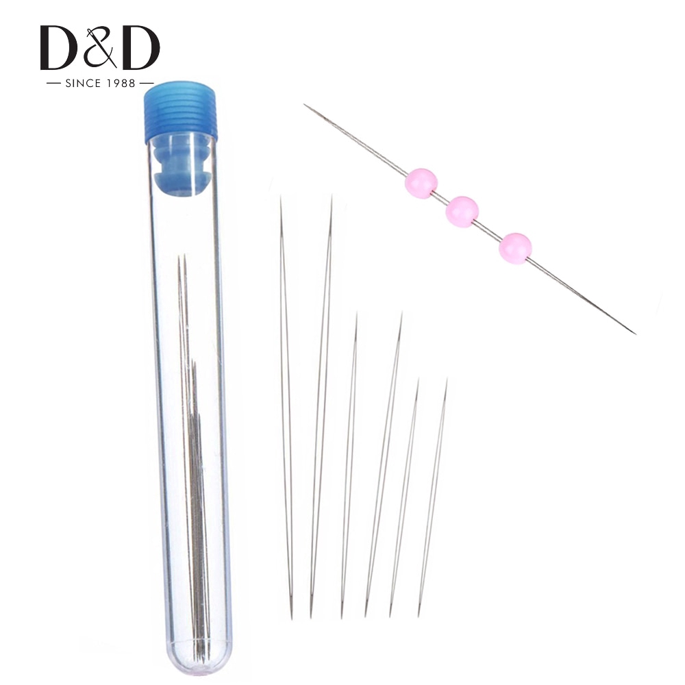 D&D 6PCs Beading Needles Big Eye Beading Craft Needles Hand Needles 2.2 ...