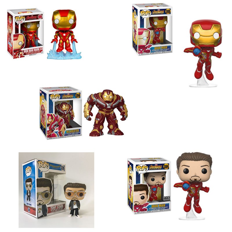 Funko Pop! Marvel: Avengers Iron Man Tony stark Team Action Figure ...