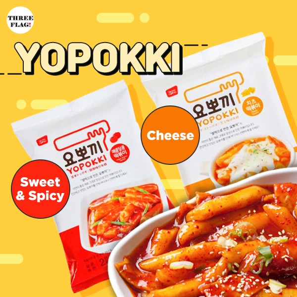 YOPOKKI Rice Cakes Topokki Tteokbokki For 2 people - Sweet Spicy/Cheese ...
