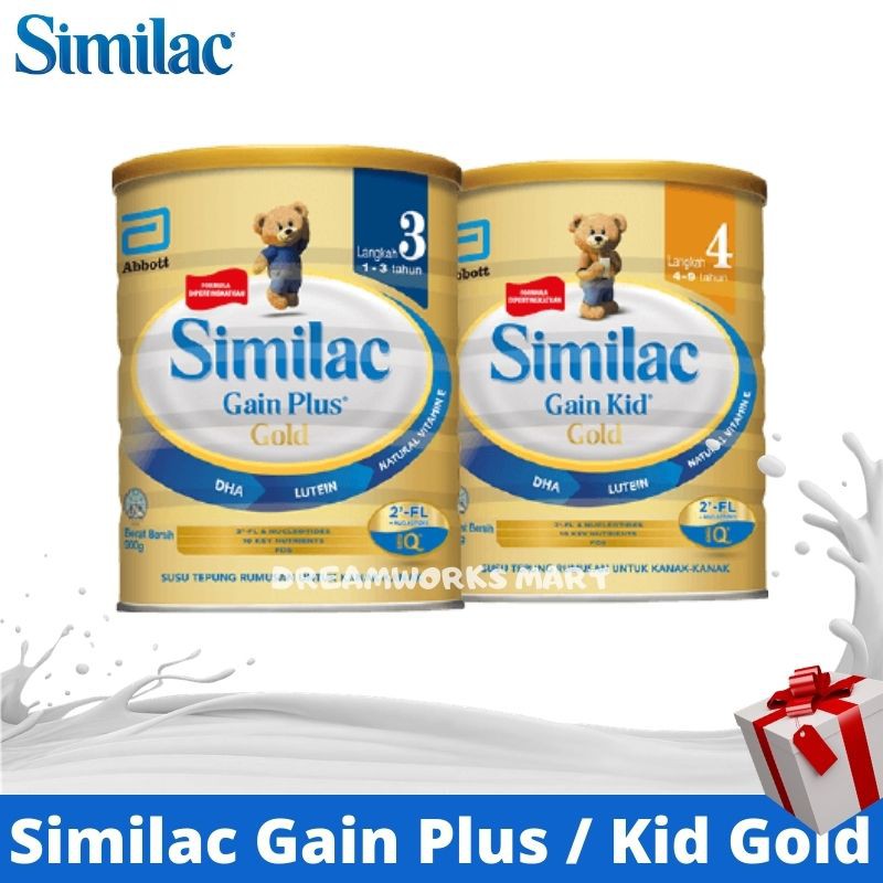 NEW 2-FL Similac Gain Plus (Step 3) / Gain Kid Gold (Step 4) Tin - 1 ...