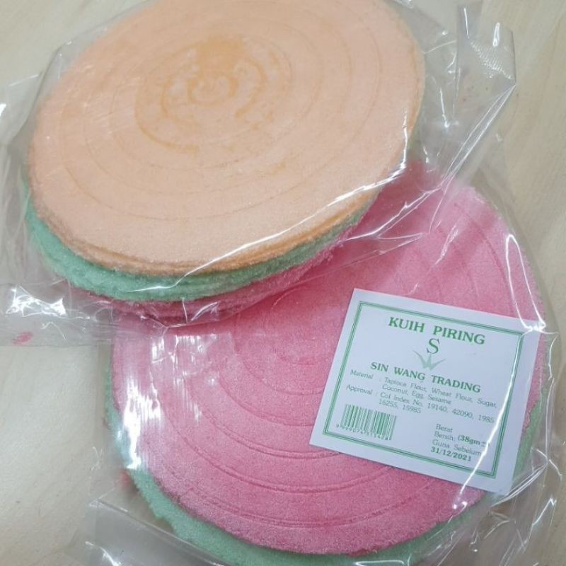 [Ready Stock] 10s Kuih Piring Ranggup / Crispy Biscuit Piring Wafer ...