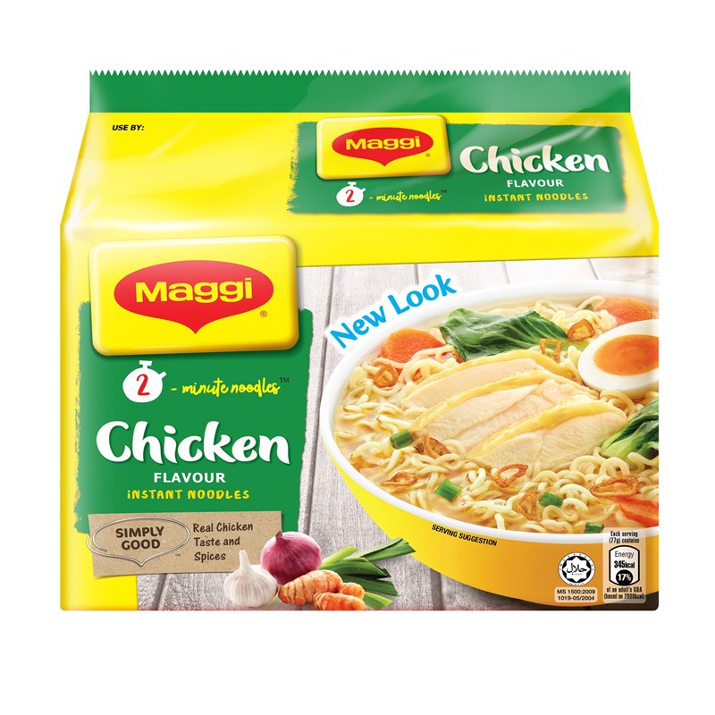 MAGGI 2-min Noodles - Chicken (5 x 77g) | Shopee Singapore
