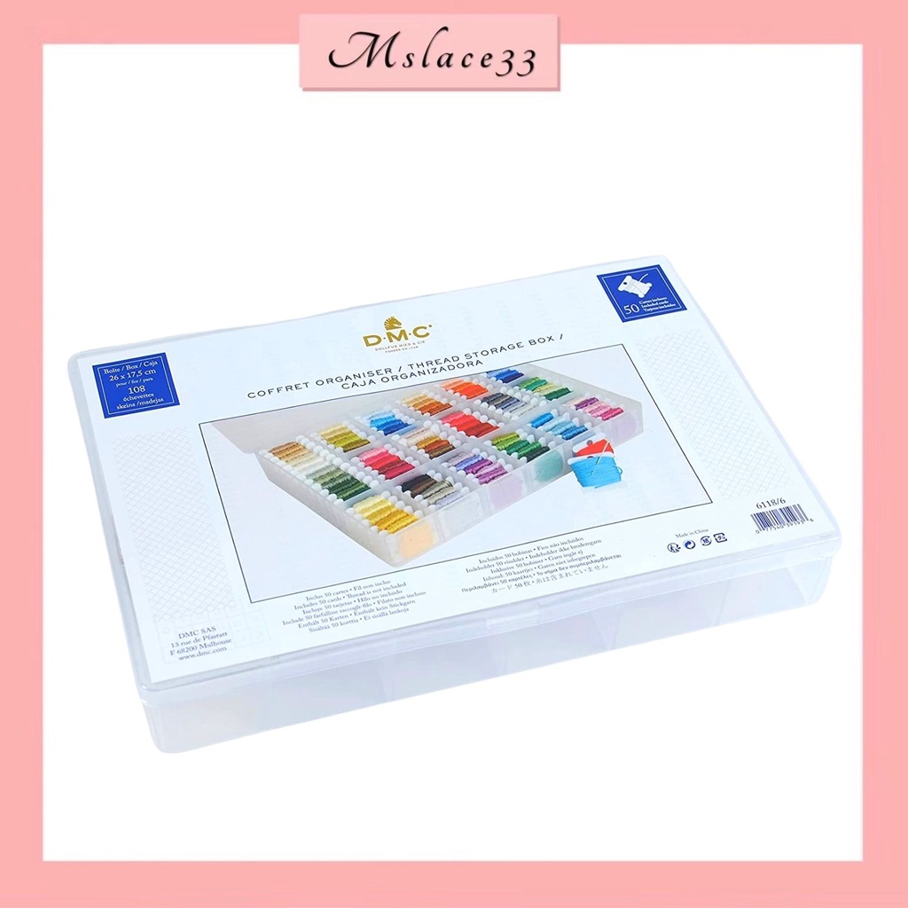 Embroidery Thread Organizer / Storage Box DMC 6118/ DMC threads Case ...
